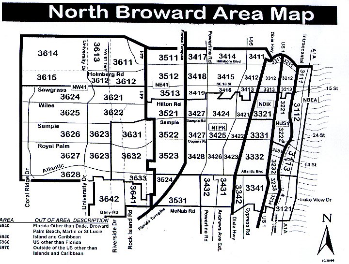 Broward County Area Map - State Map Broward County Area Map - State Map